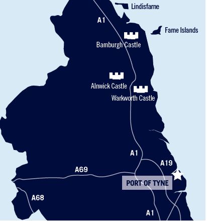 The Castles and Coast of North East England | Port of Tyne